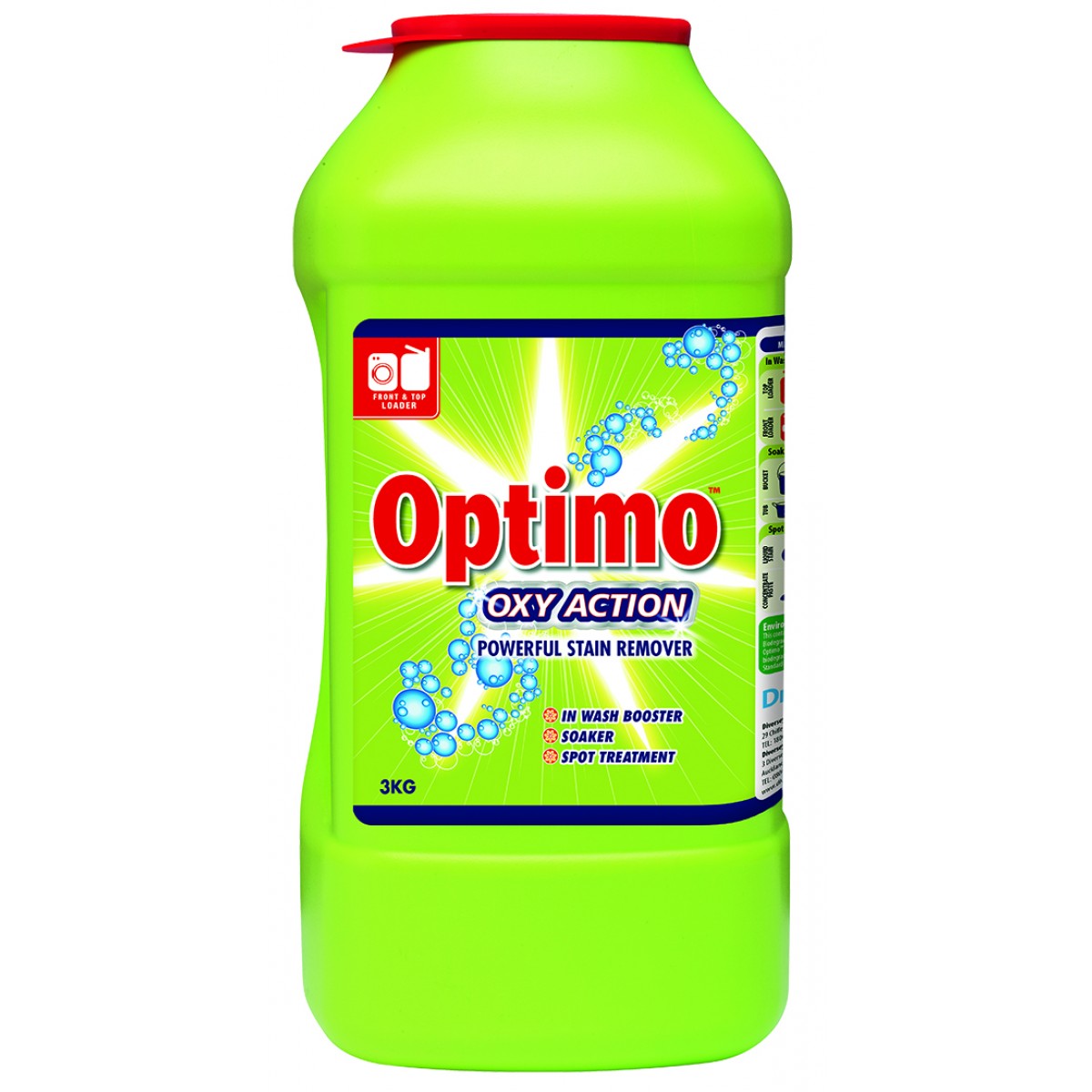 OPTIMO Oxy Action Powerful Stain Remover 4x3KG - Professional Laundry ...